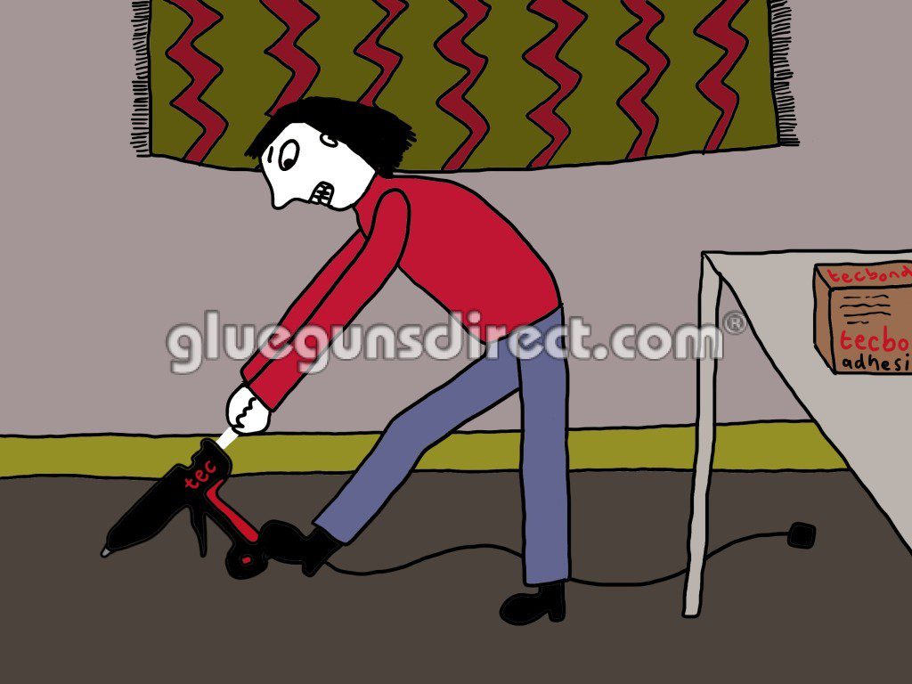 Glue gun safety poster for the factory and workplace - Glue Sticks ...